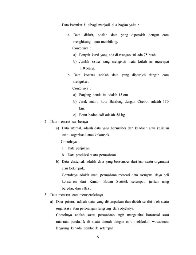 makalah statistik, statistika, macam data | DOCX