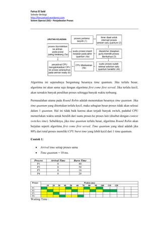 Pertemuan 3.1. penjadwalan proses | PDF