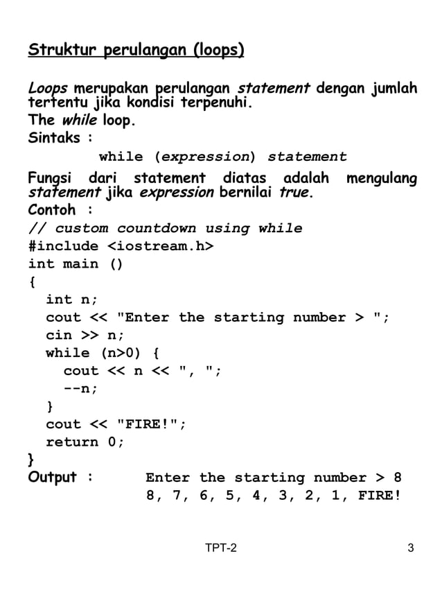 Struktur Kontrol | PDF
