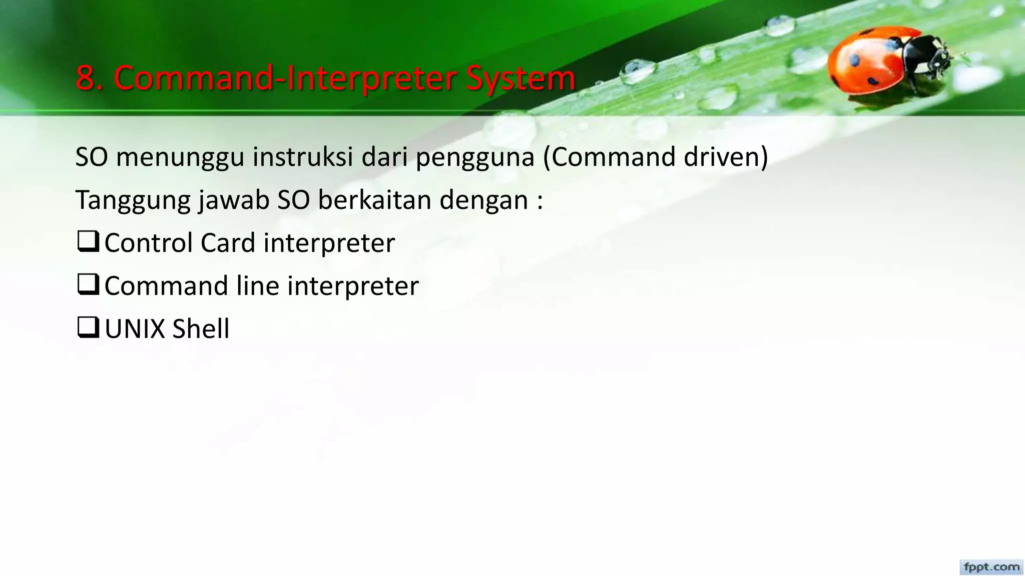 Komponen Dasar Sistem Operasi | PPTX