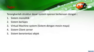Komponen Dasar Sistem Operasi | PPTX
