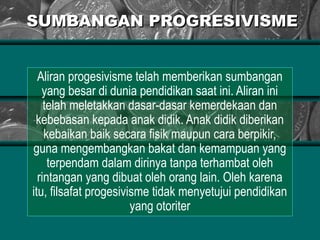Aliran Filsafat Pendidikan | PPT