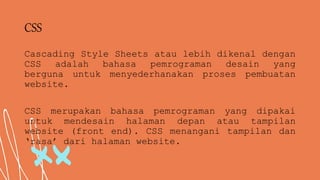 Pertemuan 3 - Pengenalan dasar CSS | PPTX