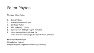 Python Awal | PPTX