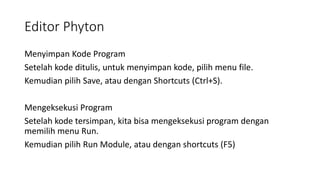 Python Awal | PPTX