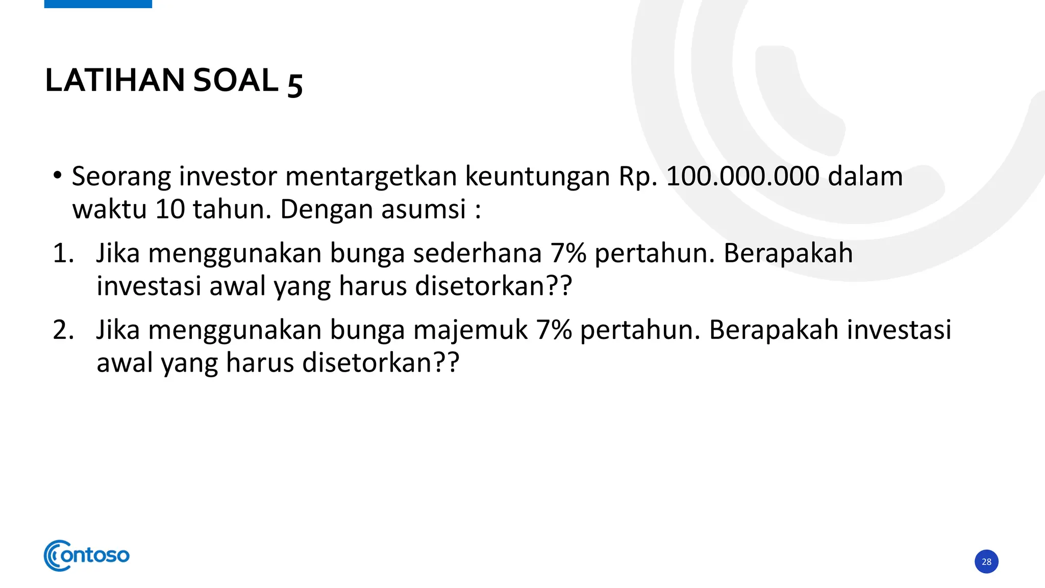 Materi pertemuan 3 terkait bunga majemuk dan bunga sederhana | PPT