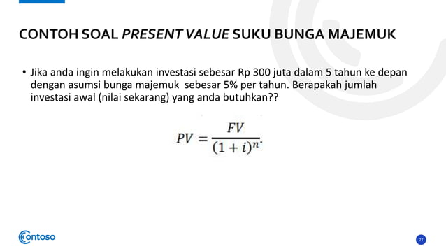 Materi pertemuan 3 terkait bunga majemuk dan bunga sederhana | PPT