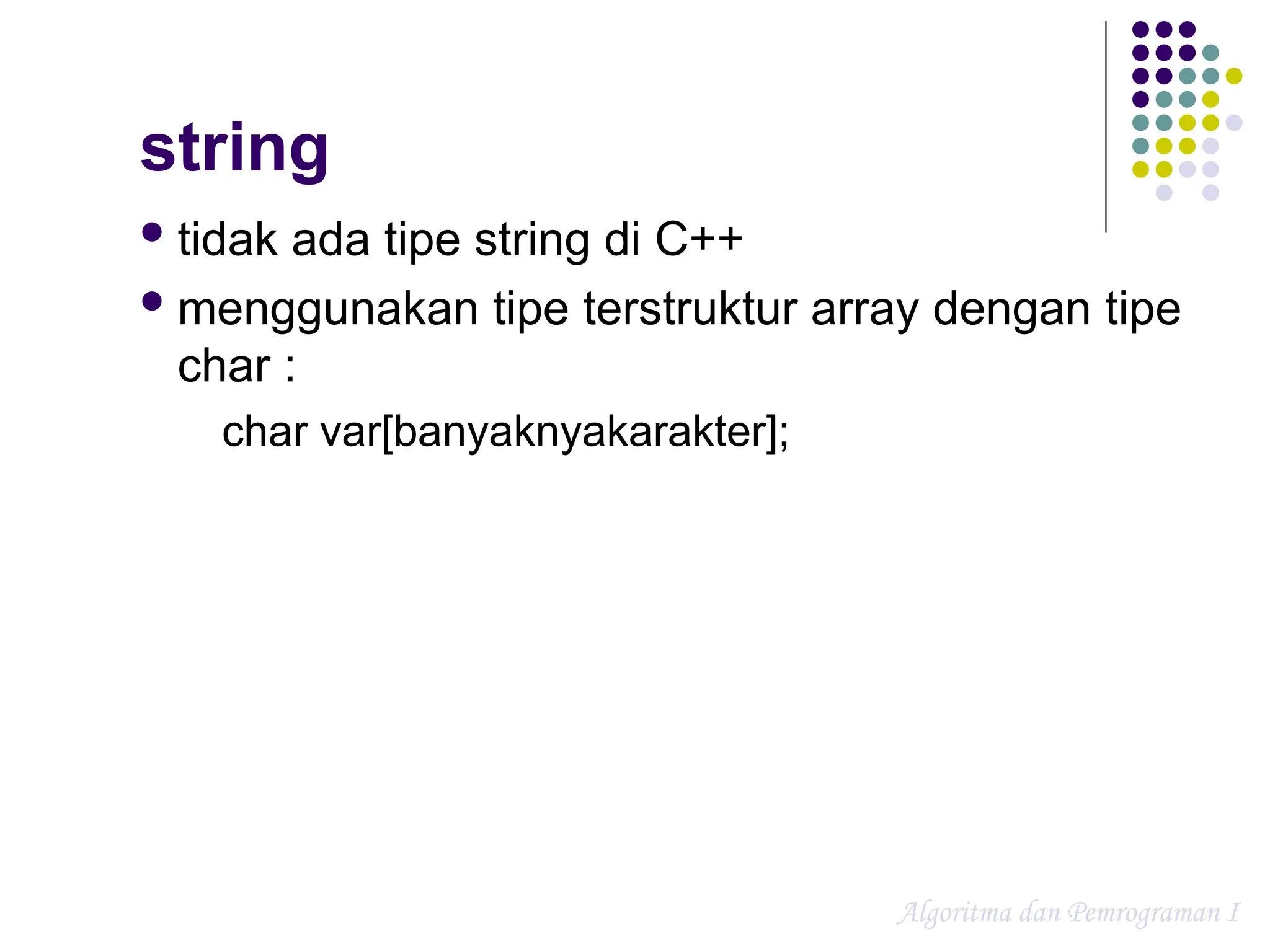 Konsep data dan operator pada pemrograman komputer | PPT