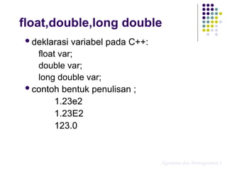 Konsep data dan operator pada pemrograman komputer | PPT