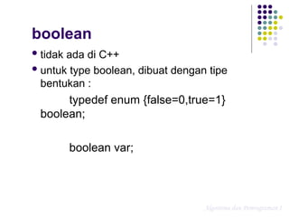 Konsep data dan operator pada pemrograman komputer | PPT