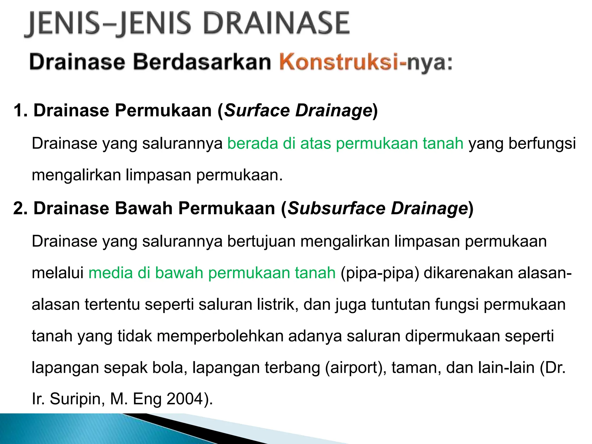 Pertemuan ke 3 - Drainase Permukaan.pptx