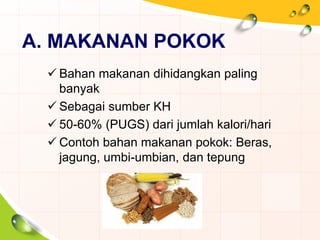 Pertemuan 3 Gizi Kulinari : Makanan Pokok dan Lauk | PPTX