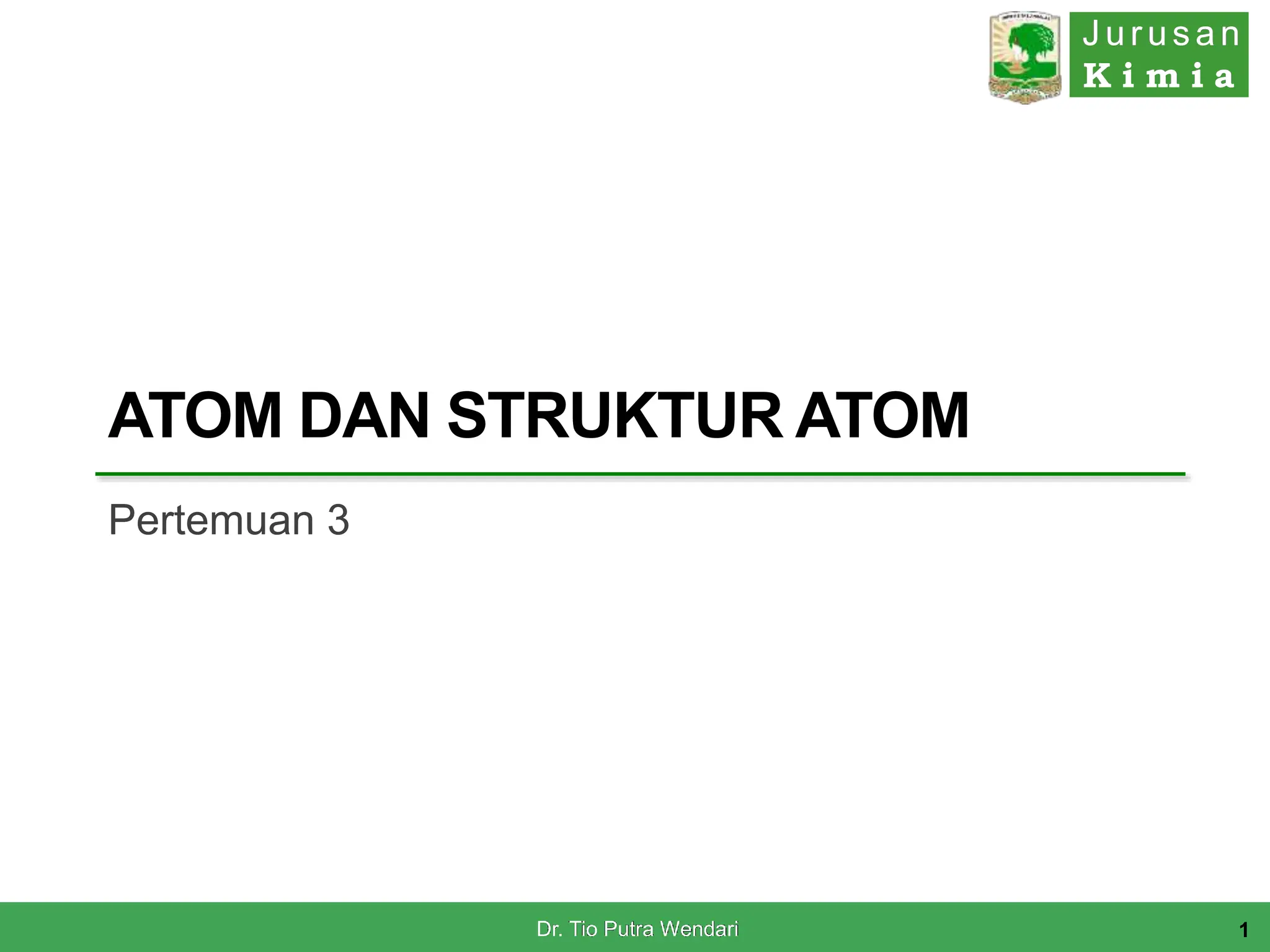 Kimia Dasar | PPT