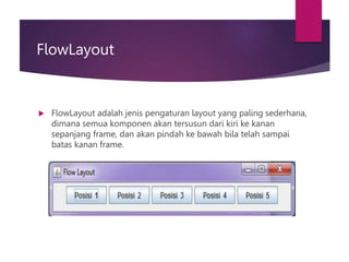 Pertemuan 3 - Layout Manager.pptx digunakan untuk | PPT