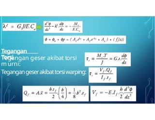 Pertemuan 3- Perhitungan momen torsi pada struktur Balok Baja 1 - Copy.pptx