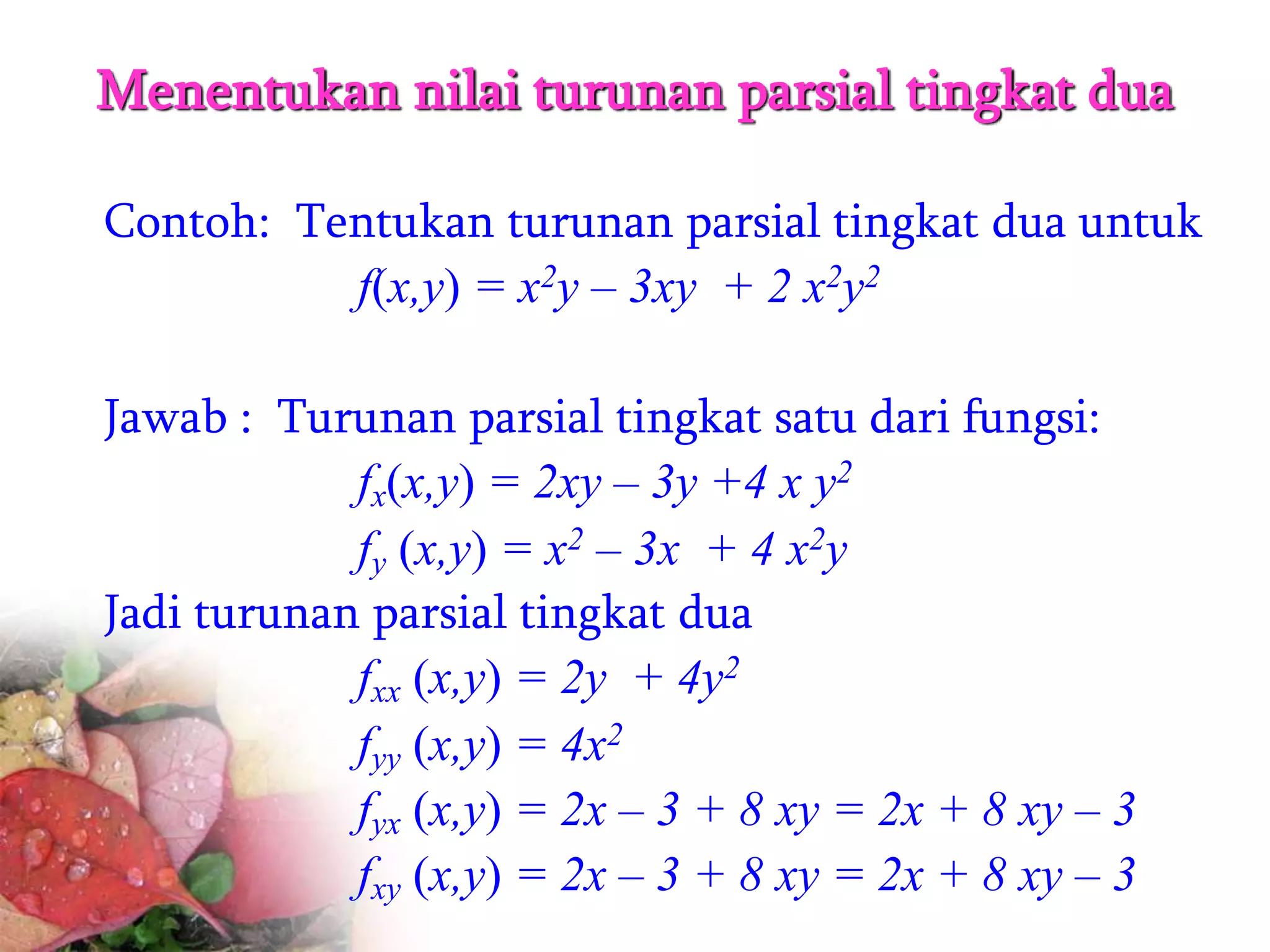 Pertemuan 3 turunan dan aturan rantai | PPTX