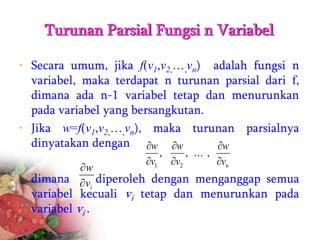 Pertemuan 3 turunan dan aturan rantai | PPTX