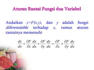Pertemuan 3 turunan dan aturan rantai | PPTX