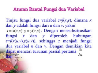 Pertemuan 3 turunan dan aturan rantai | PPTX