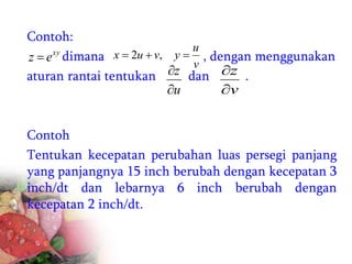 Pertemuan 3 turunan dan aturan rantai | PPTX