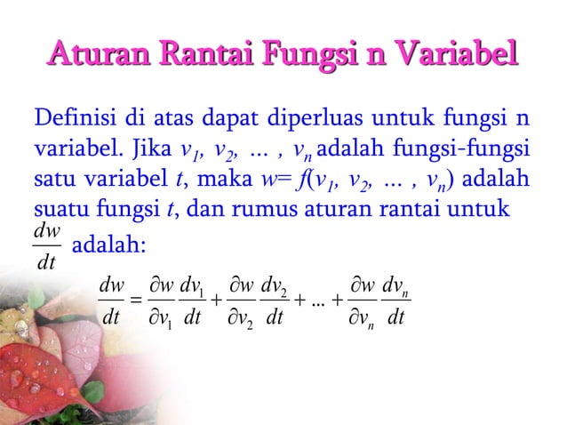 Pertemuan 3 turunan dan aturan rantai | PPTX