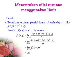Pertemuan 3 turunan dan aturan rantai | PPTX