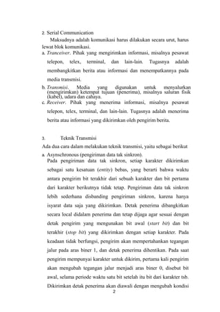 Pertemuan 3 aspek aspek teknologi komunikasi data dan suara | PDF