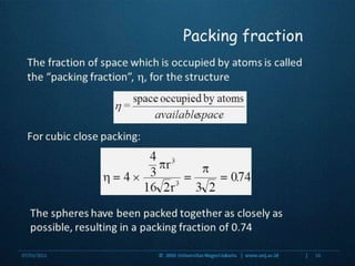 Pertemuan 3 close packing structure | PPT