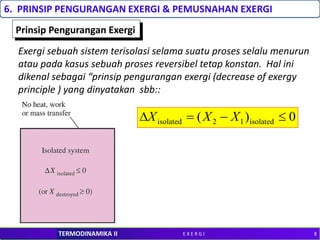 exergy analysis for student university and engineering | PDF