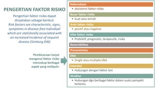 Konsep Faktor Risiko Penyakit Tidak Menular chapter 2 | PPT