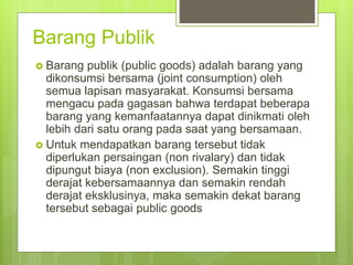 Pertemuan 3 Kebijakan Barang Publik (eko Pubik).pptx