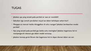 pembelajaran kimia smp pada materi model partikel | PPT