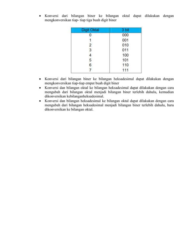 Pertemuan 3 konversi bilangan | PDF