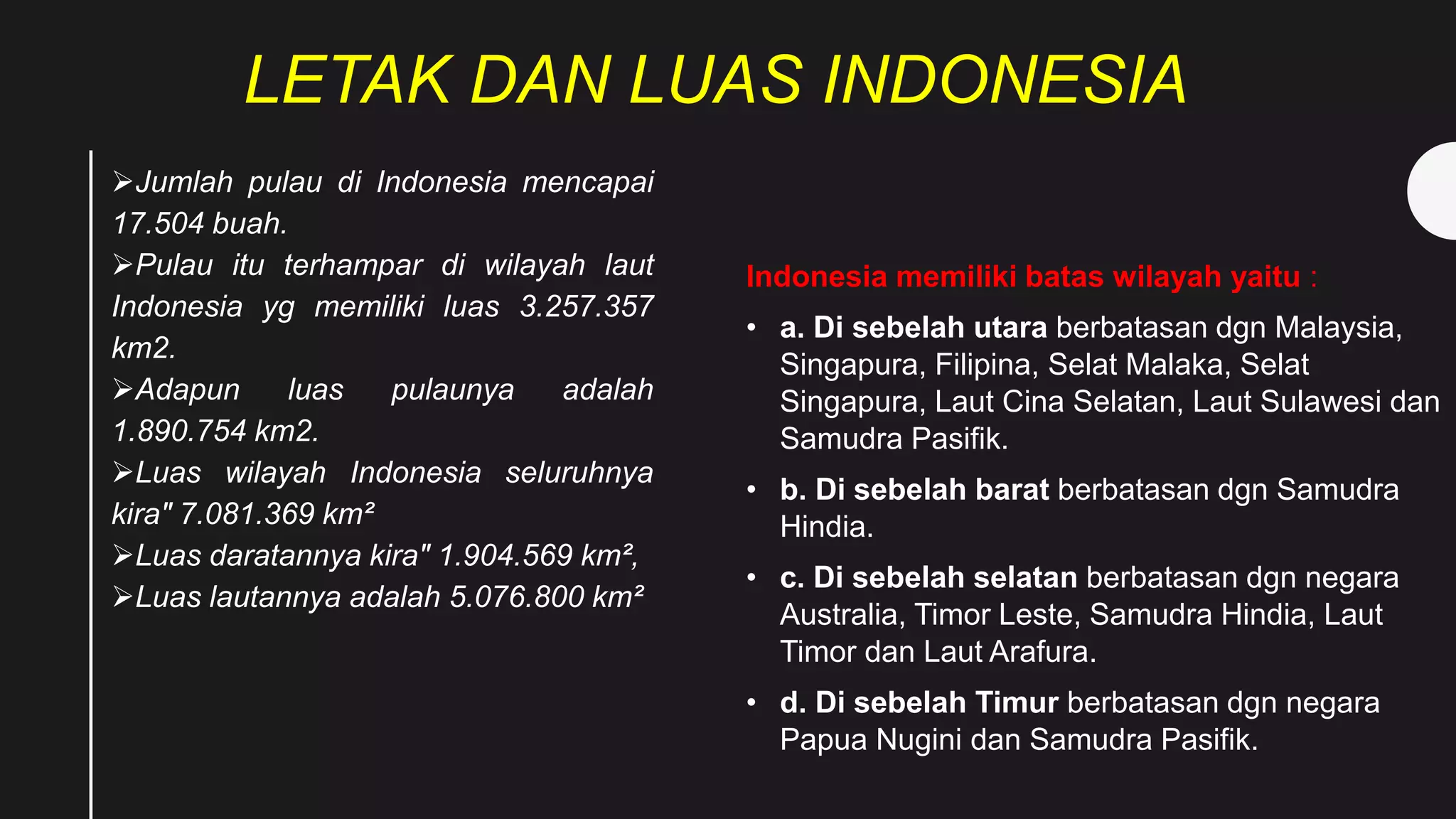Pertemuan 3 letak dan luas indonesia | PPTX