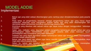 MENGEMBANGKAN BAHAN AJAR | PPT