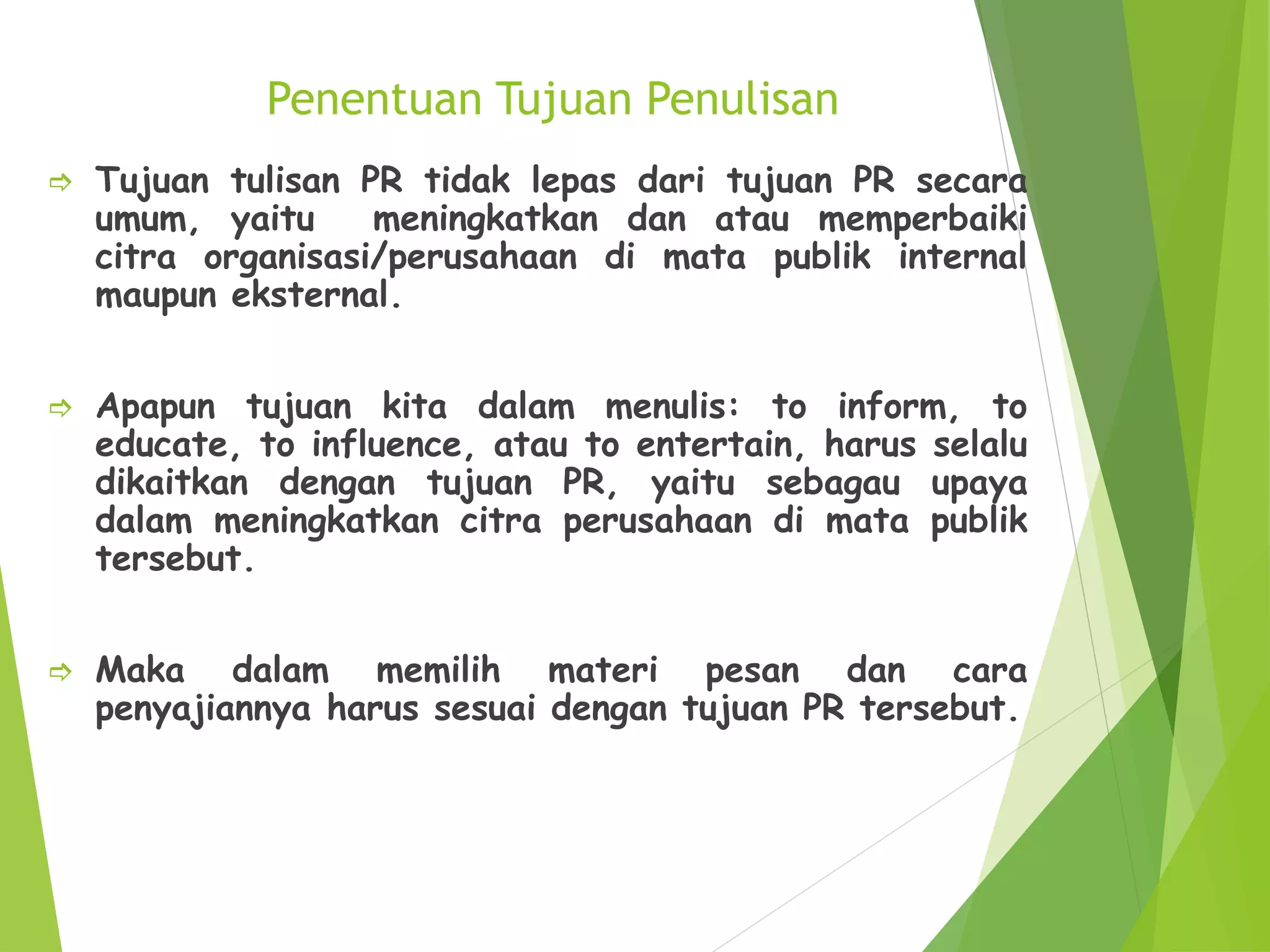 Pertemuan 3 penulisan PR | PPT