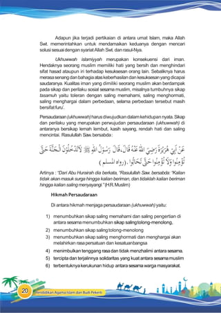 Pertemuan 3 persaudaraan (ukhuwah) | PPTX