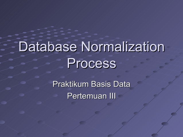 Pertemuan 3 Praktikum Database | PPT