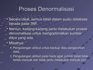 Pertemuan 3 Praktikum Database | PPT