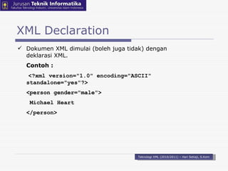 Teknologi XML - Pengenalan Tree | PPT