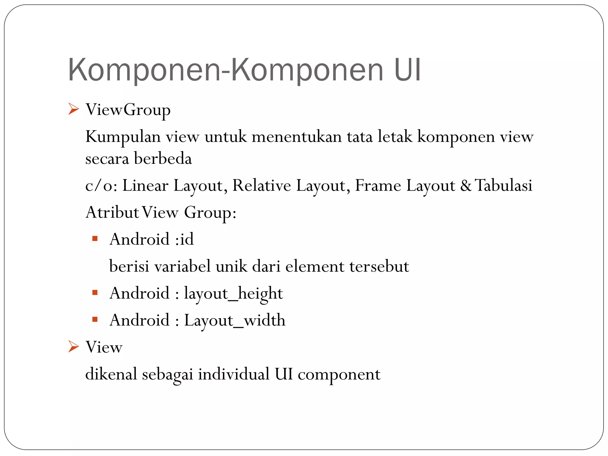 Pertemuan 3 user interface (ui) | PPTX
