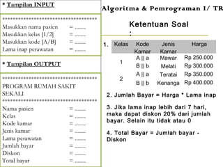 Pertemuan 4 : Algoritma & Pemrograman | PPT
