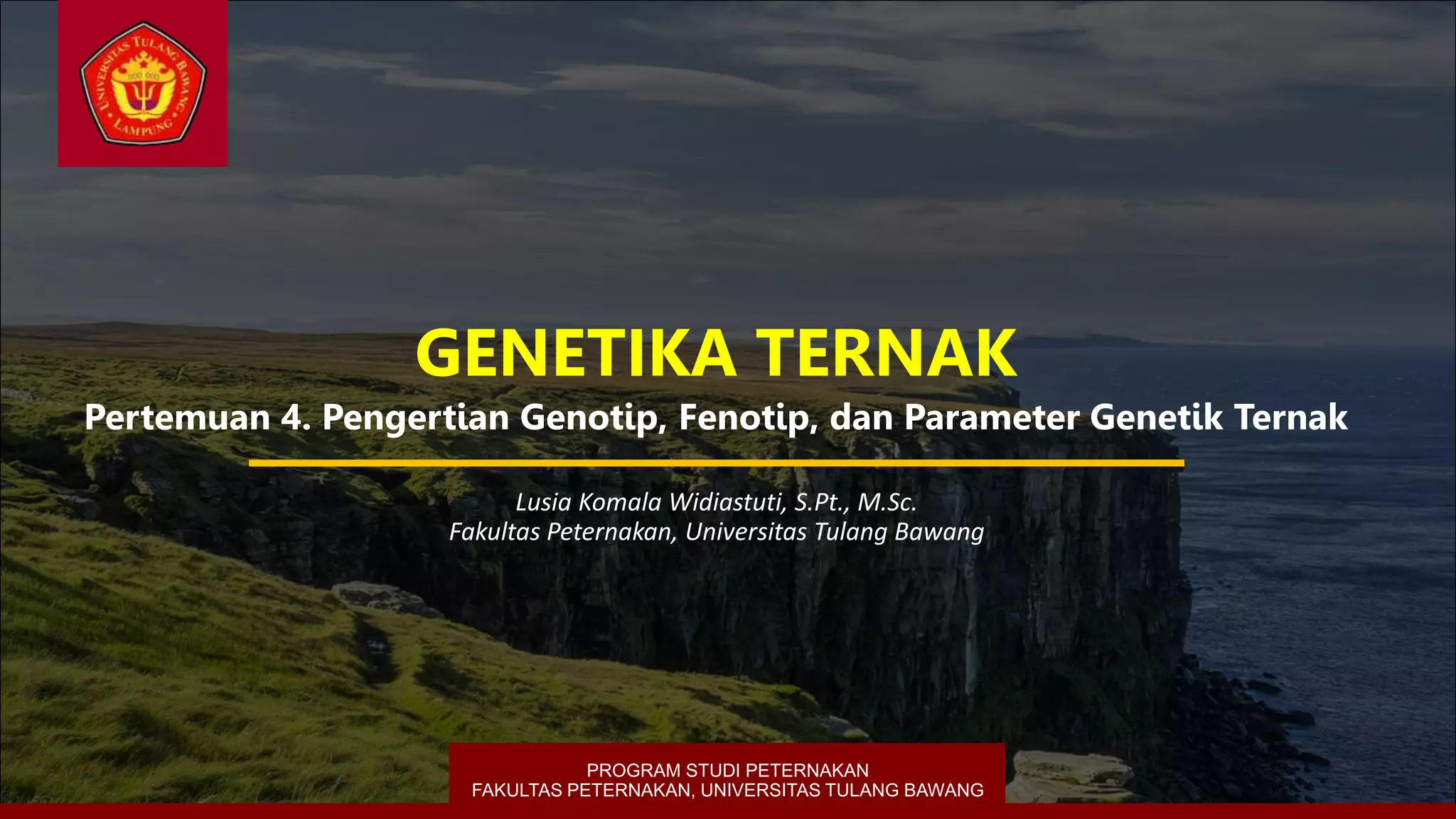 Pengertian Genotip, Fenotip, dan Parameter Genetik Ternak - Materi ...