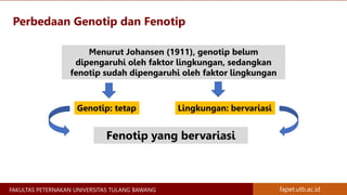 Pengertian Genotip, Fenotip, dan Parameter Genetik Ternak - Materi ...