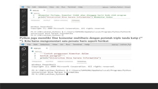Materi dasar pemrograman python teknik informatika | PPT