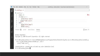Materi dasar pemrograman python teknik informatika | PPT
