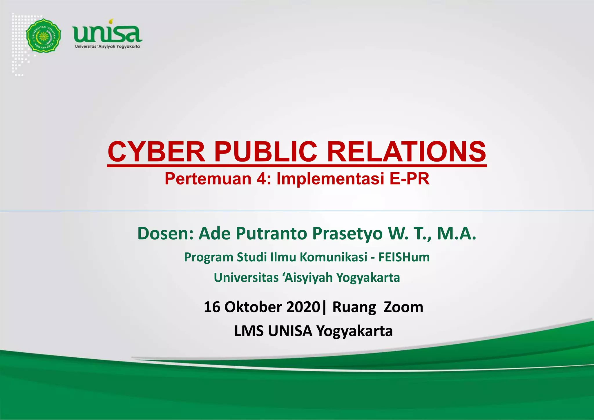 Pertemuan 4 etika cyber pr | PPTX