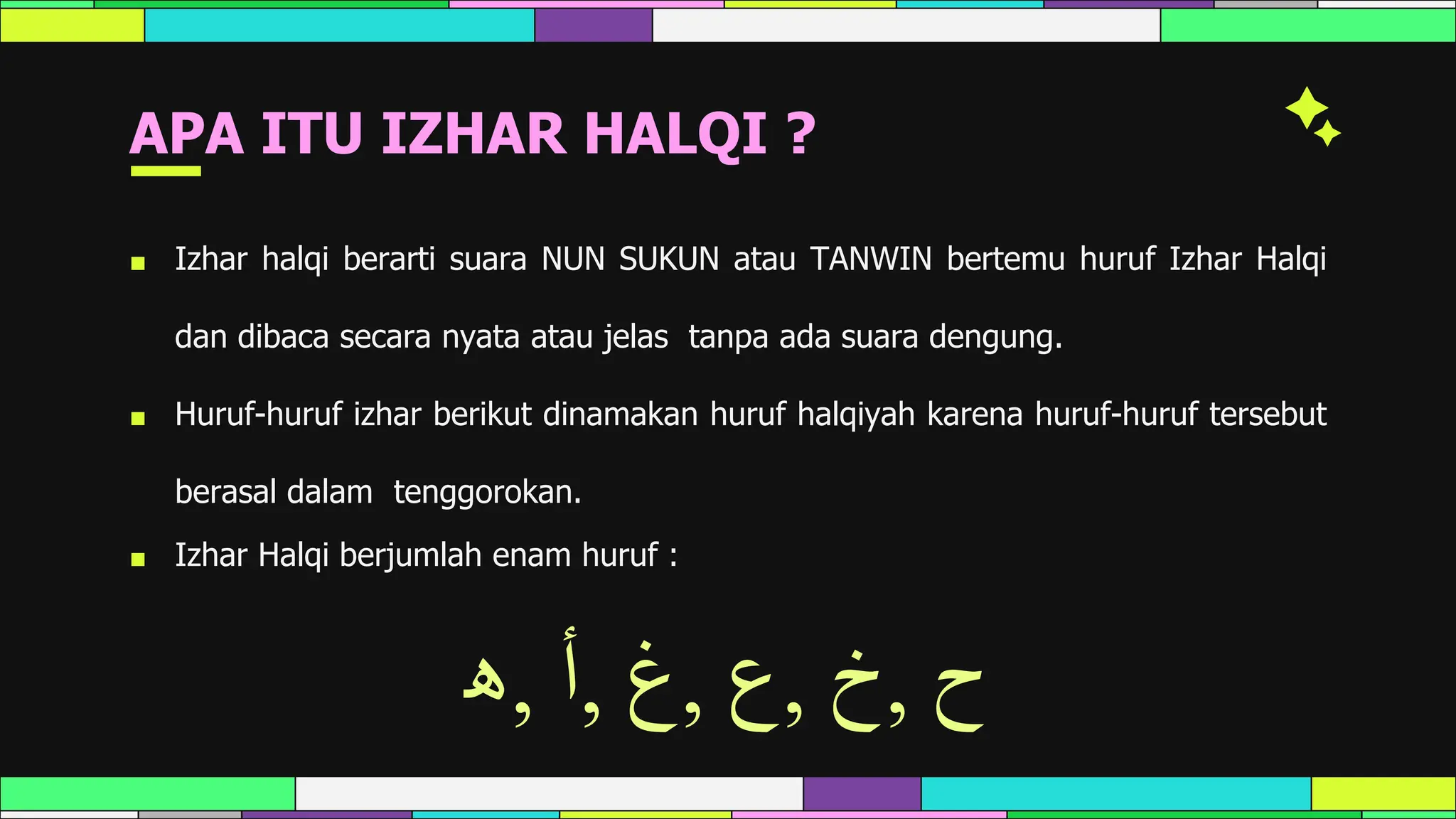 Hukum Bacaan Izhar (Izhar Halqi dan Izhar Syafawi).pptx