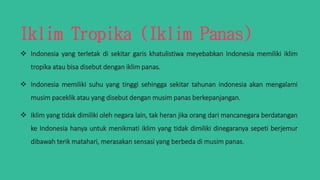 Pertemuan - Karakteristik Iklim di Indonesia | PPTX
