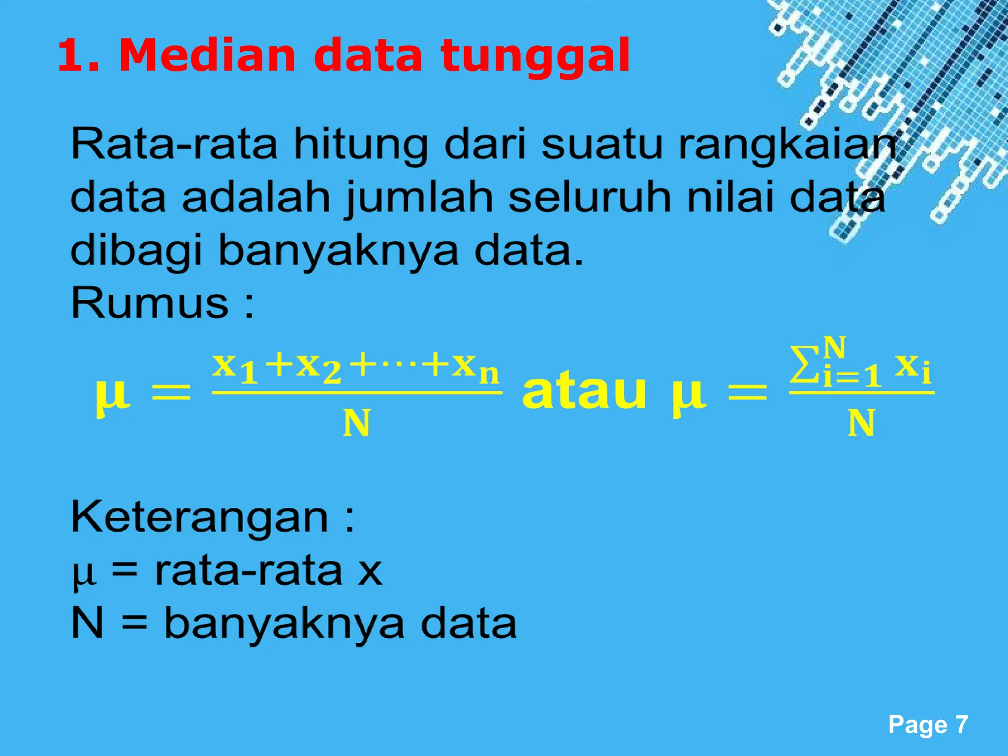 Pertemuan 4 - Mean, Median dan Modus.pptx